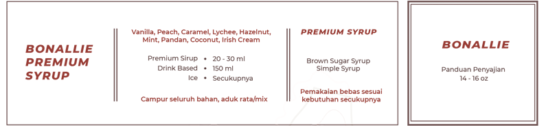 Bonallie Premium Syrup